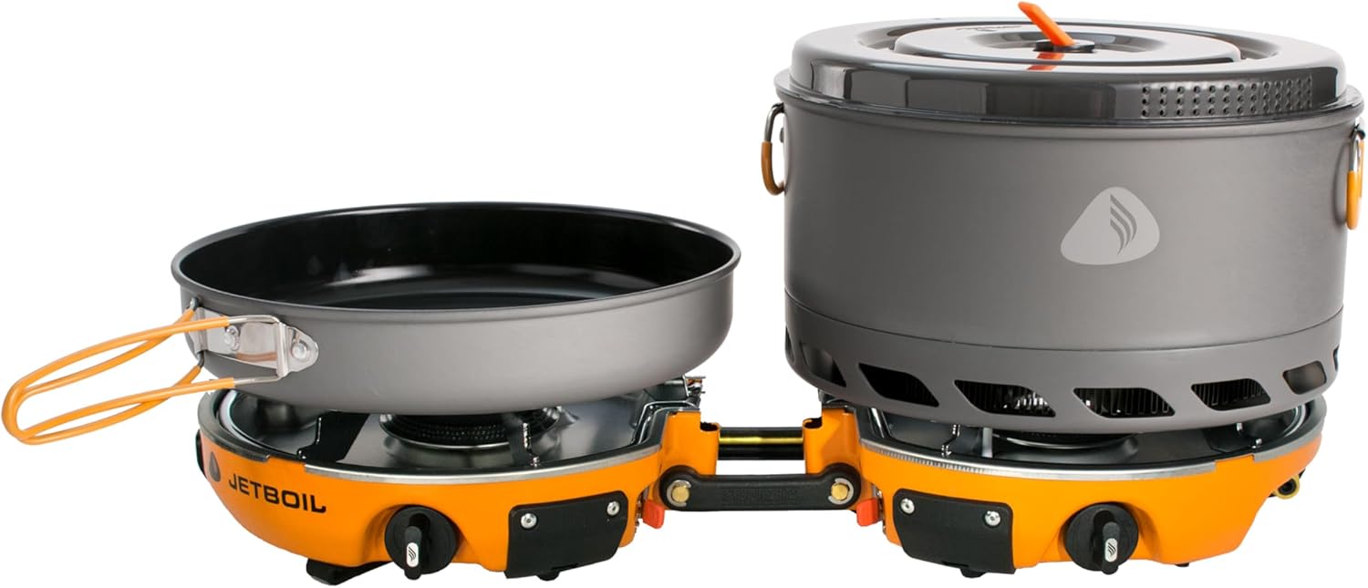 Jetboil Genesis Basecamp Backpacking and Camping Stove Cooking System ...